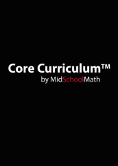 Core Curriculum by MidSchoolMath, Grade 6, 1 Year License